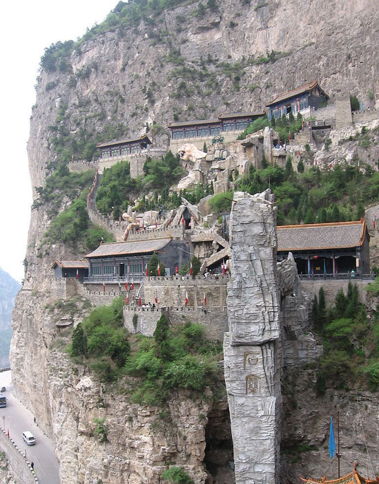Photos, Images & Pictures of Mianshan winding road to temple, Pingyao ...