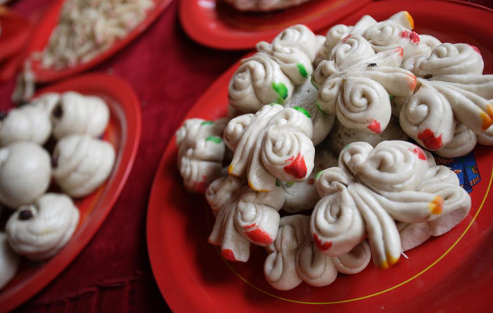 Photos, Images & Pictures of Pingyao Food colorful wheat flour dish ...