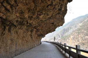 Photo, Image & Picture of Mingyue Gorge Cliff Plank Path Sichuan